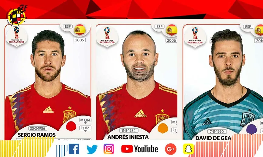 ¡Disfruta de los primeros cromos españoles Panini del Mundial de Rusia ...