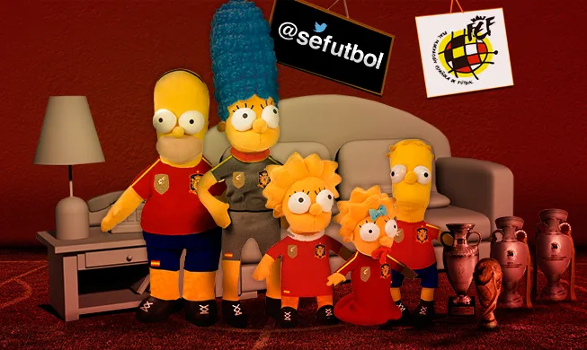 ¿Sabes cómo puedes tener a los Simpson con los colores de la Selección ...