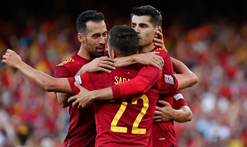 Sixth position is achieved by the Spanish National team in the FIFA ...