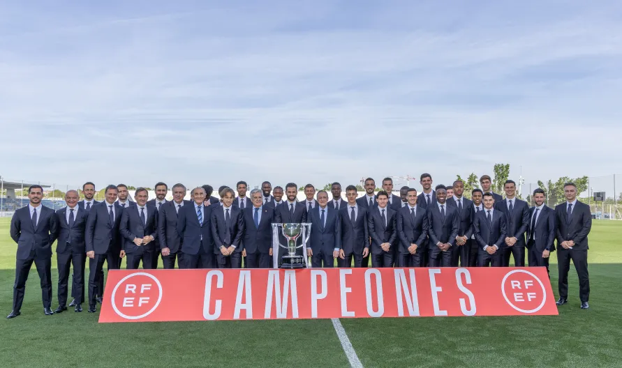 RFEF present Real Madrid with Primera División trophy | www.rfef.es/en