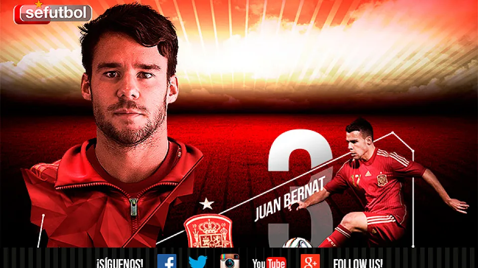 Te presentamos la cuenta en Twitter de Juan Bernat | www.rfef.es